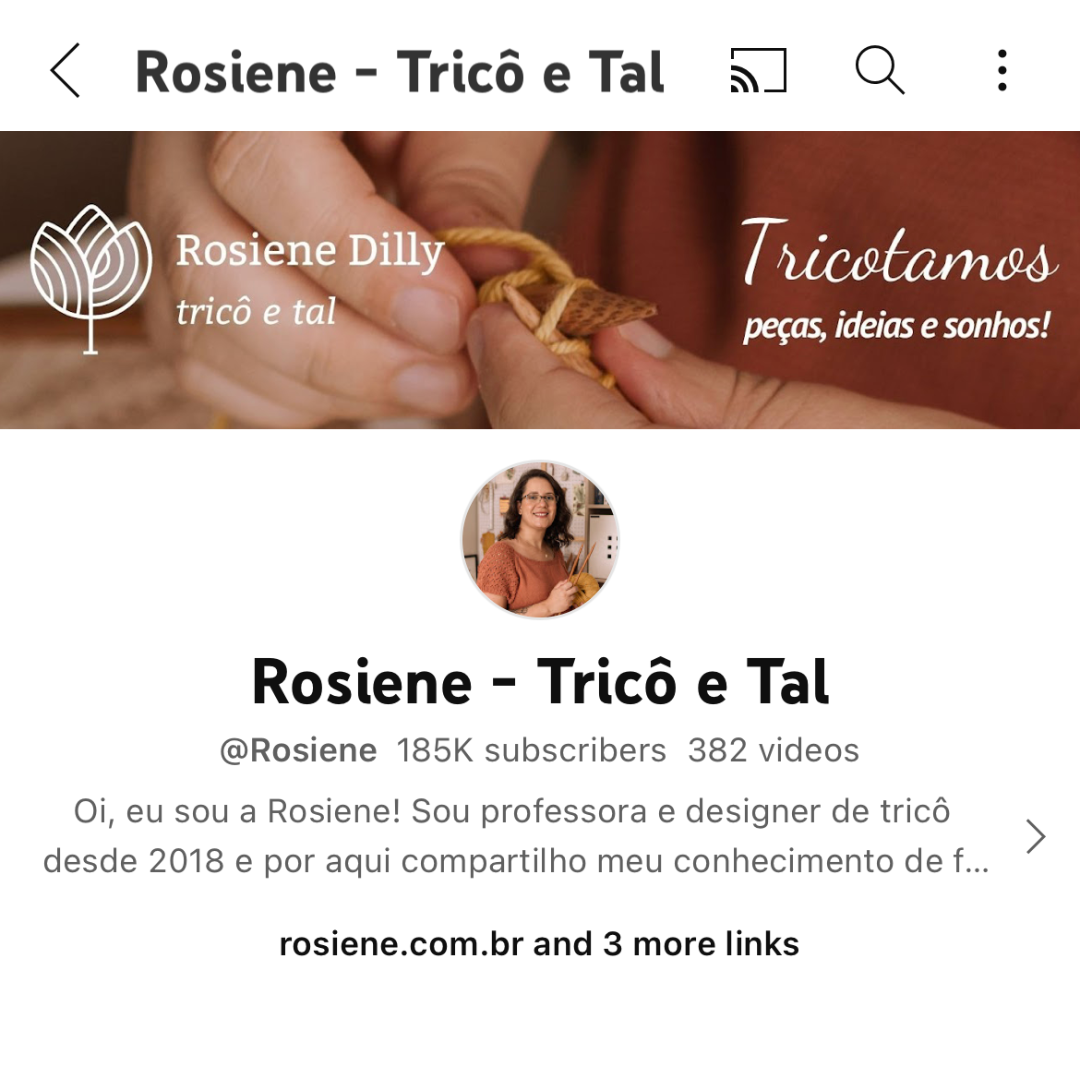 Rosiene - Tricô e Tal