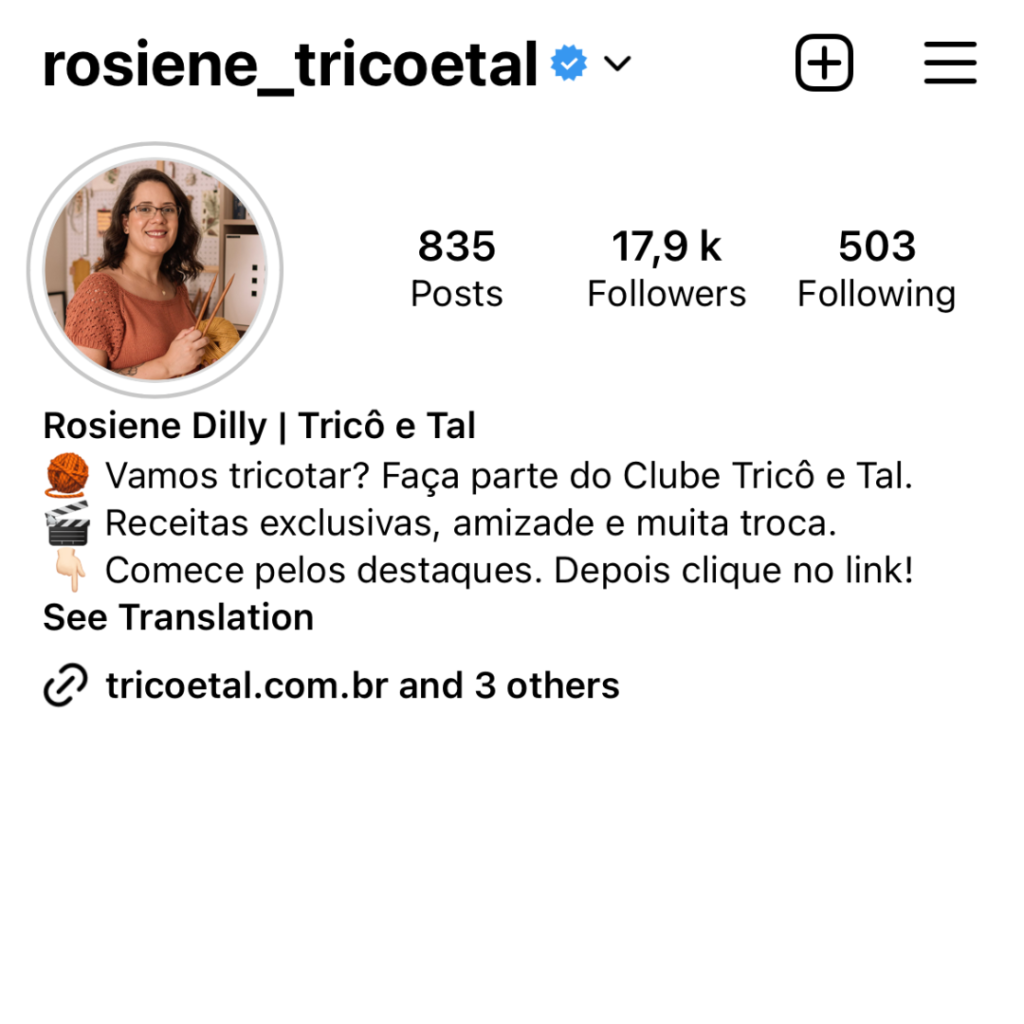 Rosiene - Tricô e Tal